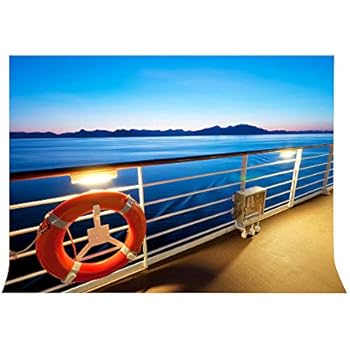 Amazon.com : Photography Backdrop - Lunar Cruise with Cruise Ship ...