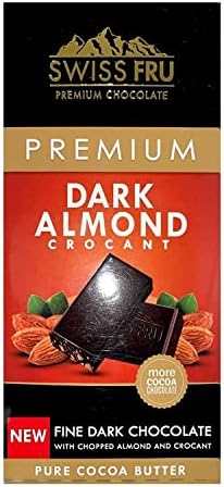 سعر Swiss Fru - Dark Chocolate with Almond & Crocant - 72g فى مصر ...