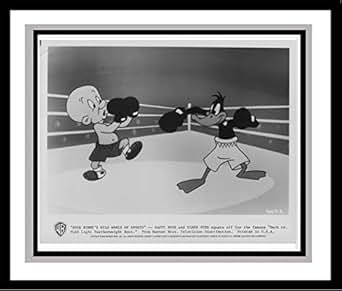 Daffy Duck and Elmer Fudd are Boxing (pugilists) in"Bugs Bunny's Wild ...