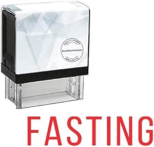 Amazon.com : StampExpression - Fasting Medical Self Inking Rubber Stamp ...