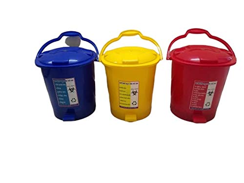 Ajaya Enterprises Bio-Hazard/Bio-Medical Waste Dustbin (11 L, Blue ...