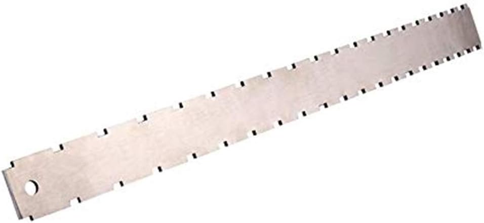 Leezo Stainless Steel Guitar Neck Notched Straight Edge Dual Scale ...