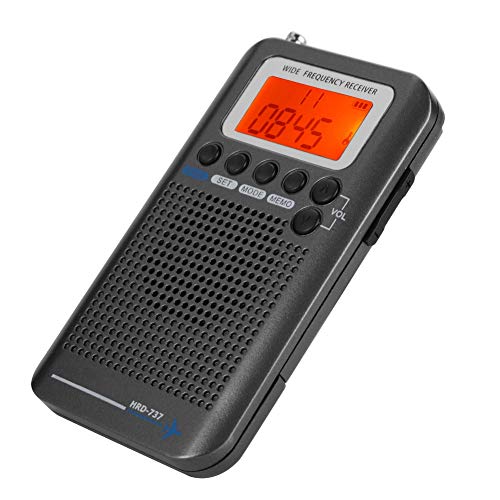 Aircraft Band Radio Receiver Scanner VHF, Handheld,Portable Full Band ...