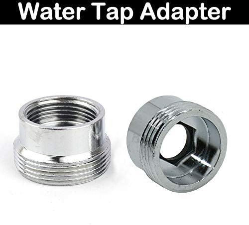 Faucet Adaptor SENRISE 2PCS Aerator Connector Solid Metal Kitchen Tap ...