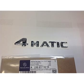 Amazon.com: MERCEDES-BENZ 2208171015 GENUINE OEM NAMEPLATE: Automotive