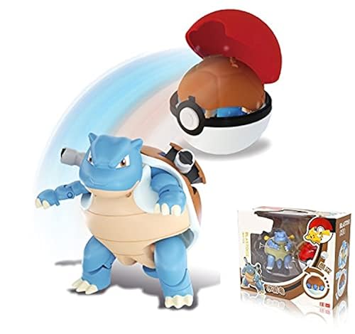 Sanshii 3.5Inch Pokeball Blastoise Figure, Pokeball Throw N Pop ...