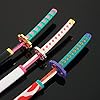 Oppulents Demon Slayer Mini Toy Swords - Action Figure Pack of 3 Swords ...