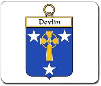 Amazon.com : Devlin or ODevlin Family Crest Coat of Arms Mouse Pad ...