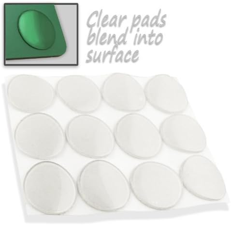 12pc Stick-on Clear Silicon Non-Skid Pads Self-Adhesive: Amazon.co.uk ...