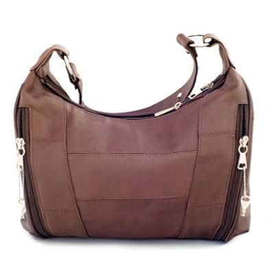 Concealed Carry Handbag - LARGE LOCKING GUN COMPARTMENT - Genuine ...