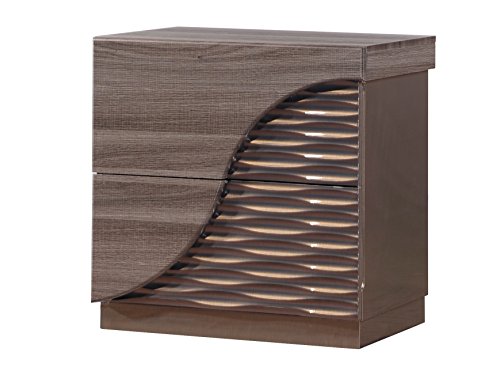 Amazon.com - Global Furniture Nightstand, 27" x 18" x 26", Zebra Wood ...