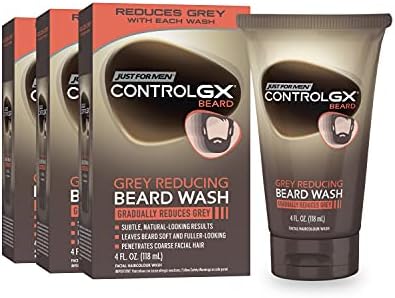 Just For Men Control GX Grey Reducing Beard Wash Shampoo, Gradually ...