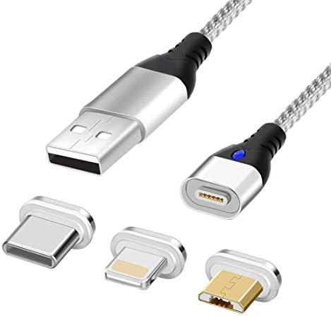 FLOVEME 3 in 1 Fast Charging 3A & Data Magnetic Led Cable 1M For ...