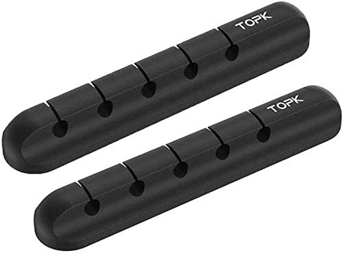 TOPK Cable Clips Holder 2 Pack Desktop Cable Management System Cable ...