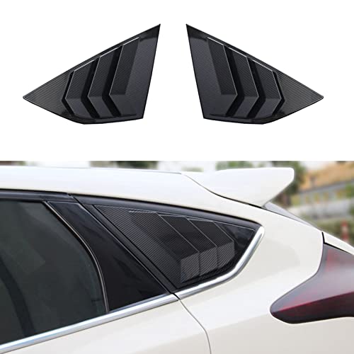 MICROCK Rear Side Window Louvers Racing Style Triangular Window Glass ...
