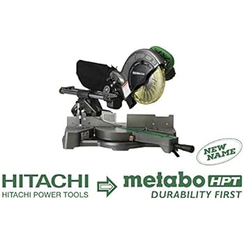 Metabo HPT C8FSE 8-1/2-Inch Sliding Compound Miter Saw, Double Bevel, 9 ...