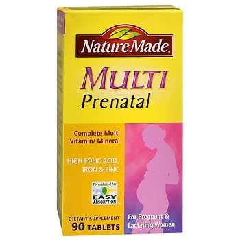 Amazon.com: Nature Made Prenatal Multi Dietary Supplement , 90 Tablets ...