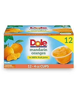 Amazon.com : Dole Fruit Bowls, Mandarin Oranges in 100% Fruit Juice ...