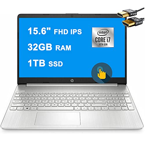HP 2021 Flagship 15 Laptop Computer 15.6" FHD IPS Touchscreen Display ...