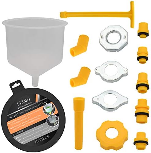 LEIMO KPARTS Spill Proof Coolant Filling Funnel Kit,Coolant Funnel Kit ...