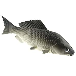 Amazon.com: Gresorth 9.2 inch Artificial Grey Carp Simulation Fish ...