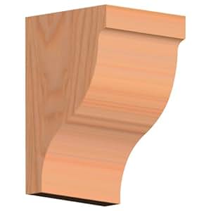 Fypon COR7X11S 7"W x 11 3/8"H x 7 3/8"P Corbel, Woodgrain/Stainable ...