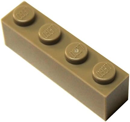 LEGO Parts and Pieces: Dark Tan (Sand Yellow) 1x4 Brick x100 | Pricepulse