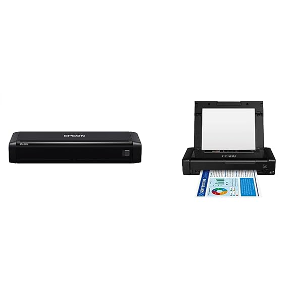 Epson Workforce ES-200 Color Portable Document Scanner with ADF for PC ...