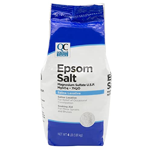 Quality Choice Epsom Salt, Magnesium Sulfate, Soaking Solution for ...