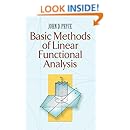 Basic Methods of Linear Functional Analysis (Dover Books on Mathematics) Reprint, John D. Pryce ...