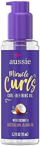 سعر Aussie Miracle Curls Defining Oil 3.2 Ounce (Coconut & Jojoba Oil ...