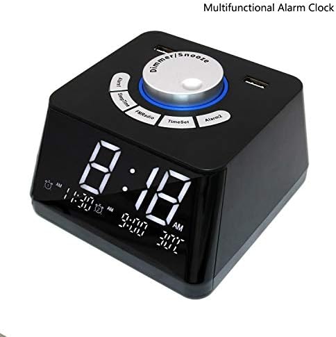 Digital radio alarm clock- FM radio, Alarm clocks for bedrooms,Dual ...