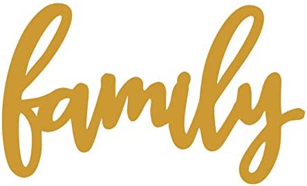 Familia Letrero De Madera Home Décor Arte de Pared Unfinished 20,3 x 7 ...