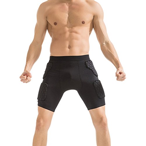 TUOY Padded Compression Shorts Padded Football Girdle Hip and Thigh ...