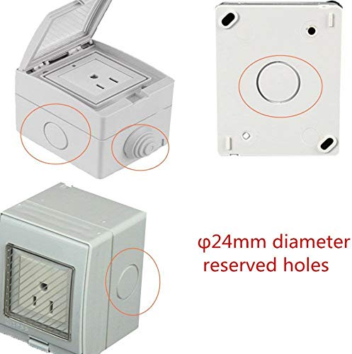 MXTECHNIC Power Socket Outlet Outdoor IP55 Grade 250V Waterproof Wall ...