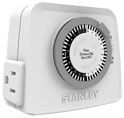 Stanley 31199 TimeIt Twin 2-Outlet Grounded Mechanical Timer | Amazon ...