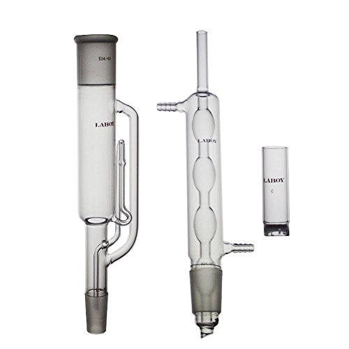 Laboy Glass Soxhlet Extraction Apparatus Set 34/45 with Soxhlet ...