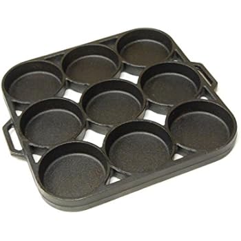 Amazon.com: Old Mountain Pre Seasoned 10143 8 Impression Biscuit Pan ...