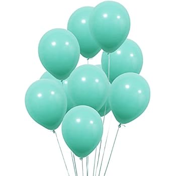 Amazon.com: Sea Foam Aqua Blue Latex Balloons Globos Seafoam Balloon ...