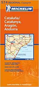Michelin Map Spain North East: Aragon, Cataluna 574 (Maps/Regional ...