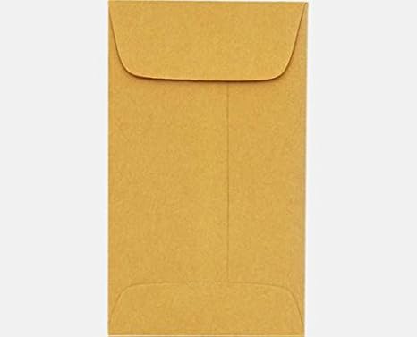 Amazon.com : Brown Kraft - #7 Coin Envelope(3.5" x 6.5") - A Box of 500 ...