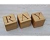 Amazon.com: Personalized Wood Blocks - Personalized Baby Letter Blocks ...