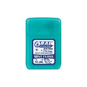 Amazon.com : Extra PTFE Mint Flavored Dental Floss, 12 pcs : Flossing ...