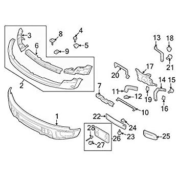 Amazon.com: Genuine Ford 9L3Z-17754-B Bumper Mounting Bracket: Automotive