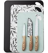 Amazon.com: COOK WITH COLOR 6 Piece Kitchen Knives and Board Set ...