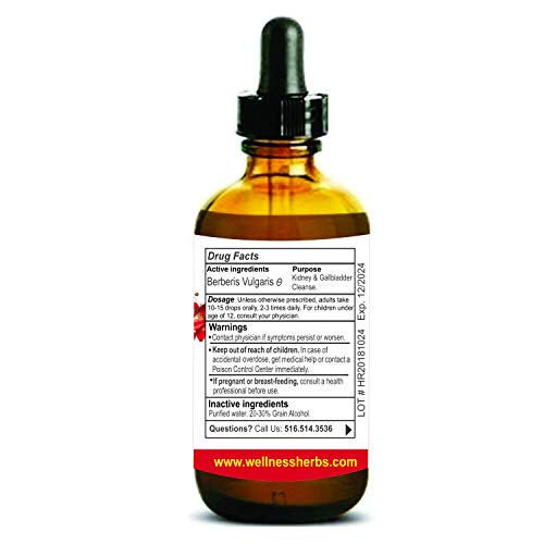 Berberis Vulgaris Q - Mother Tincture - Natural Kidney Cleanse and ...