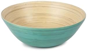 Amazon.com | Core Bamboo Modern Round Bowl Extra Large in Teal: Salad ...