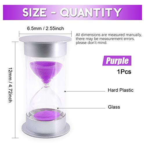 Swpeet Purple Sand Timer Hourglass Sandglass Timer Sand Clock Timer for ...