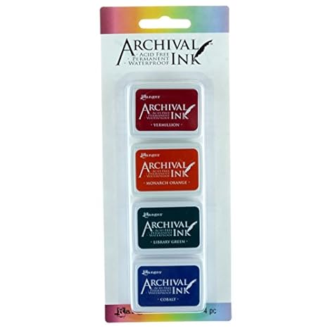 Ranger Archival Mini Ink Pads Kit 1, Multi-Colour: Amazon.co.uk ...