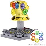 Amazon.com: LEGO Thanos Minifigure with Gauntlet and 6 Infinity Stones ...